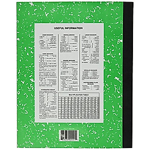 School Smart - 85298 Skip-A-Line Composition Book - Grade 1 - 9 3/4 x 7 3/4 - Green - 50 Sheets - 100 Pages