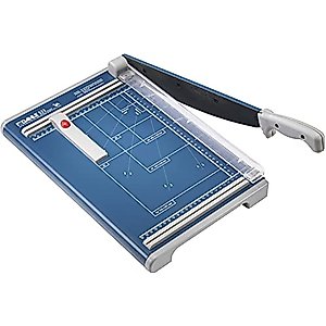 Dahle - 00533-21261 533 Professional Guillotine Trimmer, 13-3/8" Cut Length, 15 Sheet Capacity, Self-Sharpening, Manual Clamp, German Engineered Cutter