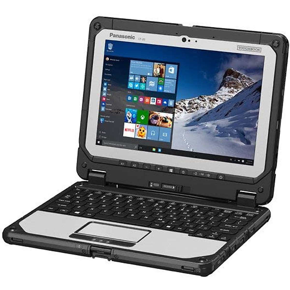 Panasonic Toughbook CF-20 MK2, Intel Core i5-7Y57, 10.1‚Äù Multi-Touch + DIGITIZER, 8GB, 256GB SSD, 4G LTE, 2D Barcode Reader, Bridge Battery, Keyboard with 2nd Battery, Win 10 Pro (Renewed)