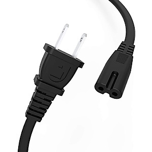 2 Prong Charger Cord Fit for JBL PartyBox 300 310 100 200 1000 On-The-Go Bluetooth Speaker System Power Cord Replacement AC Cable