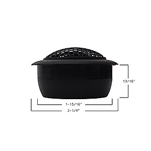 BZRK Audio SQ-T100 1 inch Silk Dome Tweeters for Car Audio (Pair) - 120 Watts Max (Each) - with Bass Blockers and Pods for Flush or Surface Mount