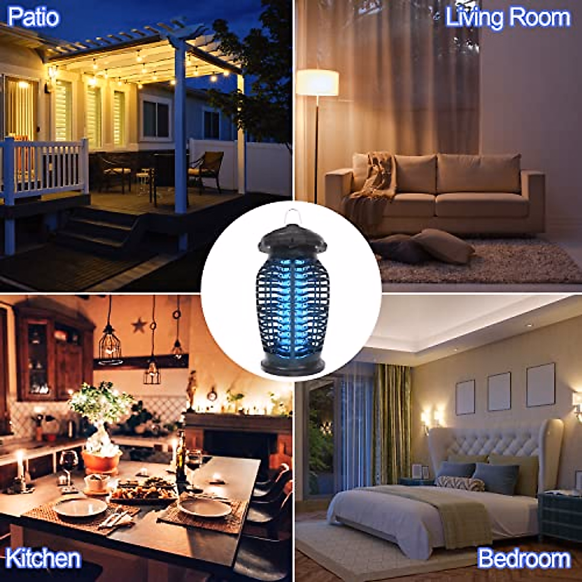 Bug Zapper, Electric Mosquito Zapper Outdoor, Insect Zapper Fly Traps Mosquito Killer Lamp for Home Patio