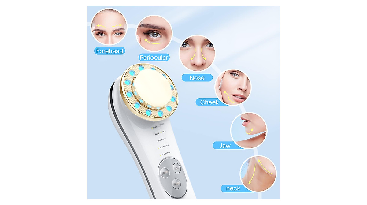 Galvanic Facial Machine: 7 in 1 Face Massager