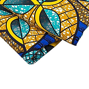 African Fabric 6 Yard Ankara Fabric Tribal Print Fabric Dashiki Print Wax Fabric 6466