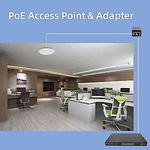 48V Gigabit Injector for PoE Powered Devices, Power Over Ethernet Desk Top Adapter, IEEE 802.3af Compliant, with 2 10/100/1000Mbps RJ-45 Port and AC Power Cord