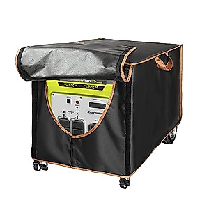 PALON Outdoor Waterproof Generator Covers, 38x30x28in Camping Dynamo Protection, Universal Generator Protector for Portable Generators 3000-5000W, Black