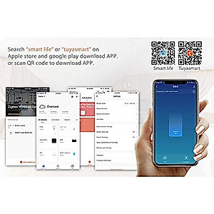 Smart WiFi Water Gas Valve Wifi Control Water/Gas Shut Off APP Remote Voice Control Timing Controler Automatic Valve Timer Wifi Sprinkler Controller, Compatible with Alexa Google Assistant (EU)