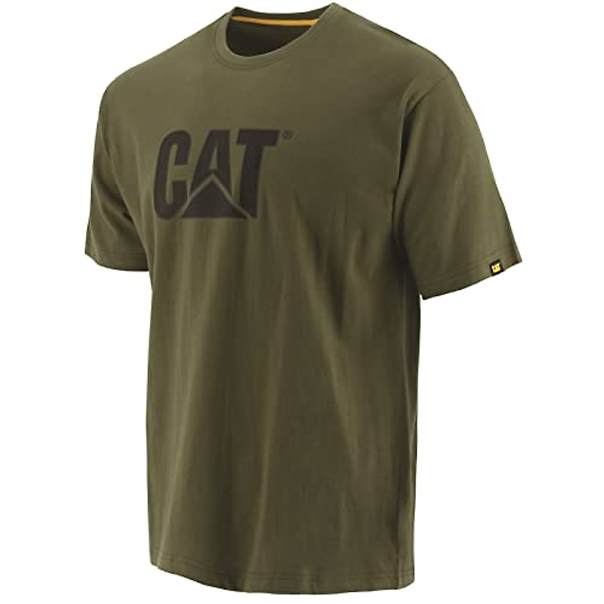 Caterpillar mens Cat Iconic Logo Premium Ringspun Combed Cotton Tee T Shirt, Chive, XX-Large US