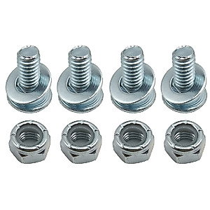BOAISDHY 4PK 710-0451 (5/16-18) 3/4" Replacement Skid Shoe Carriage Bolt Nuts and Washers Kit for MTD Cub Cadet 712-04063 784-5580 736-0242 Snow Blower