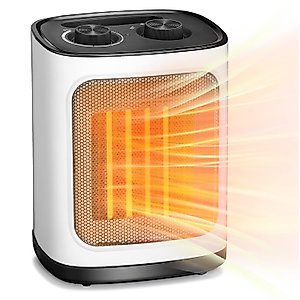 COWSAR Portable Space Heaters for Indoor Use 1500W Small Space Heater with Thermostat Personal Desk Heater for Office Bedroom