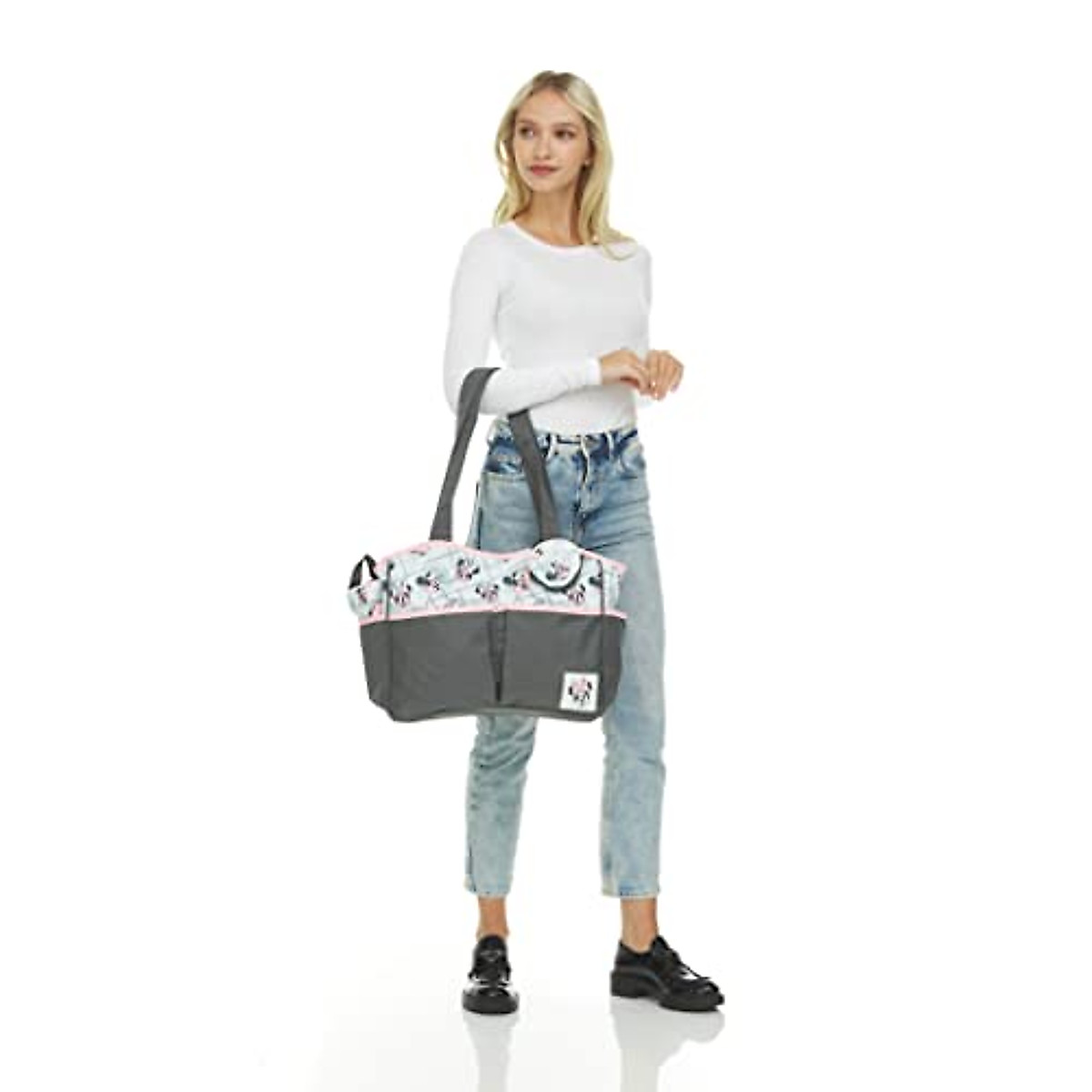 Disney Baby Girl Multi Piece Tote, Minnie-Watercolor