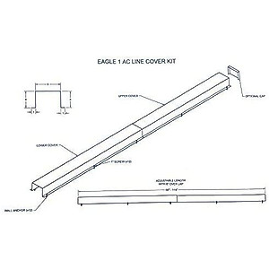 EAGLE 1 Metal Line Set Cover Kit for Mini Split and Central Air Conditioner & Heat Pump (Multiple Sizes and Colors) (6x4, White)