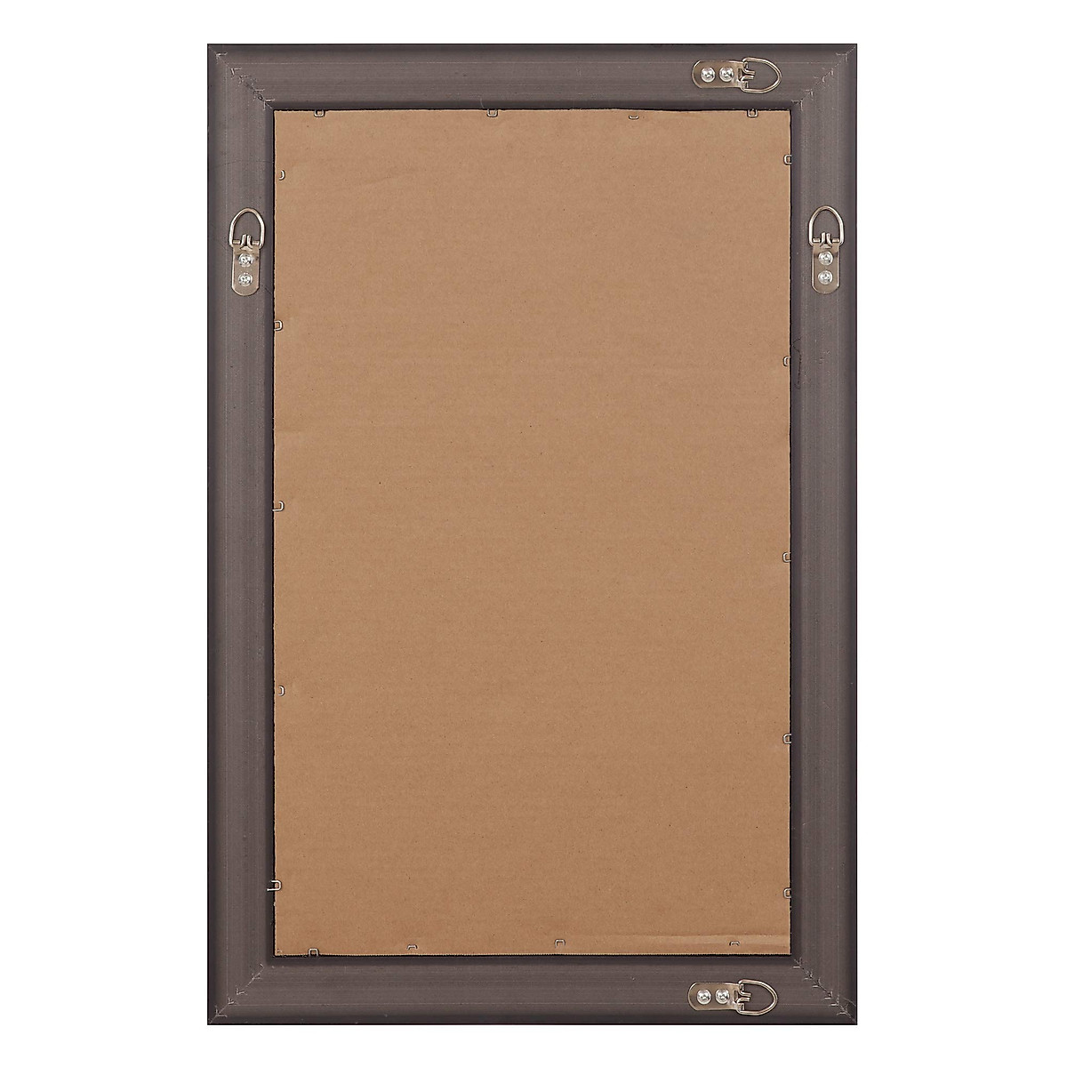 Everly Hart Collection 16x24 Beveled Wall Accent Mirror With Angled Beveled Mirror Frame Silver