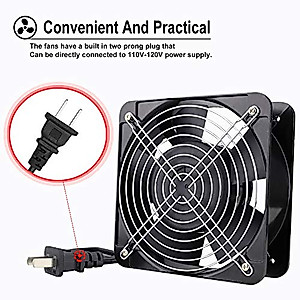 Wathai AC High Airflow Fan 15050 150mm x 50mm 6 inch 110V 120V Cooling Ventilation Exhaust Cooling Fan