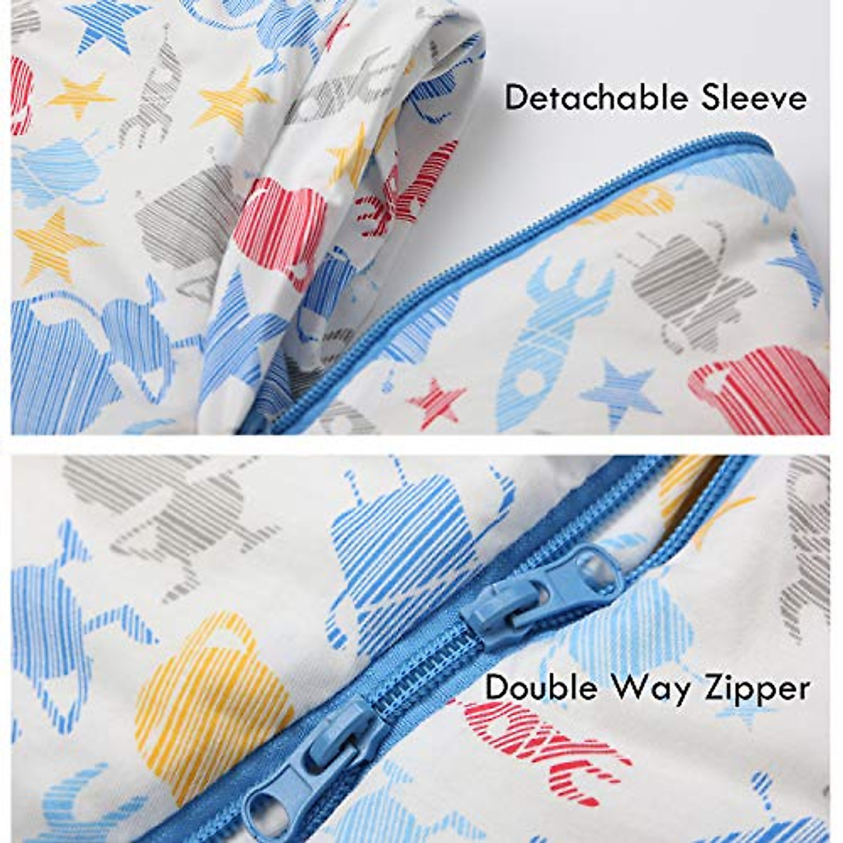 Toddler Boys Girls Sleepsack Winter Warm Wearable Blanket Sleeping Bag, Dinosaur 12-24 Months