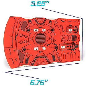 5-Pack Sci-Fi Pocket Health Trackers - Space Alien, Retro Tabletop RPG Role Playing Game Accessory - Character HP Tracker Compatible with Starfinder and Dungeons & Dragons