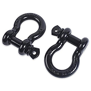 LYNN GEAR - 2PK Tow & Recovery Strap (32,000+ LB Break Strength) & D Ring Shackle Combo Kit | (1) 10' Strap, (1) 30' Strap, (2) Shackles & HD Tote | Vehicle Hauling, Offroad, Pickups & Trucks - Orange