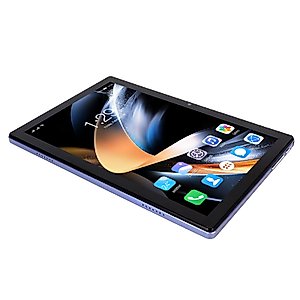 ICRPSTU 10. 1 Inch Tablet, 2 in 1 Tablet PC Fast Charging Support 8GB 256GB Blue 2.4G 5G WiFi for Learning for Android 12 (US Plug)