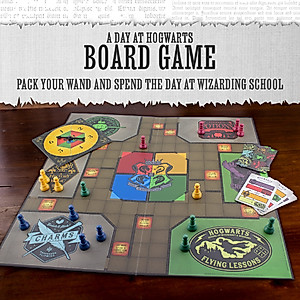 Paladone Heading to Hogwarts Board Game - Harry Potter Game for 2-4 Players Ages 6+, Fun Potions Charms Flying Wand Magic & More for Harry Potter Fans