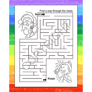 ZOCO - Christmas Coloring Books (25 Bulk Pack, Without Crayons) - Stocking Stuffers, Toys, Holiday, Xmas Party Favors, Activities for Kids