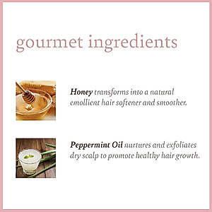 Camille Rose Clean Rinse Shampoo, with Honey and Peppermint to Moisturize and Clarify, for all Hair Types, 8 oz