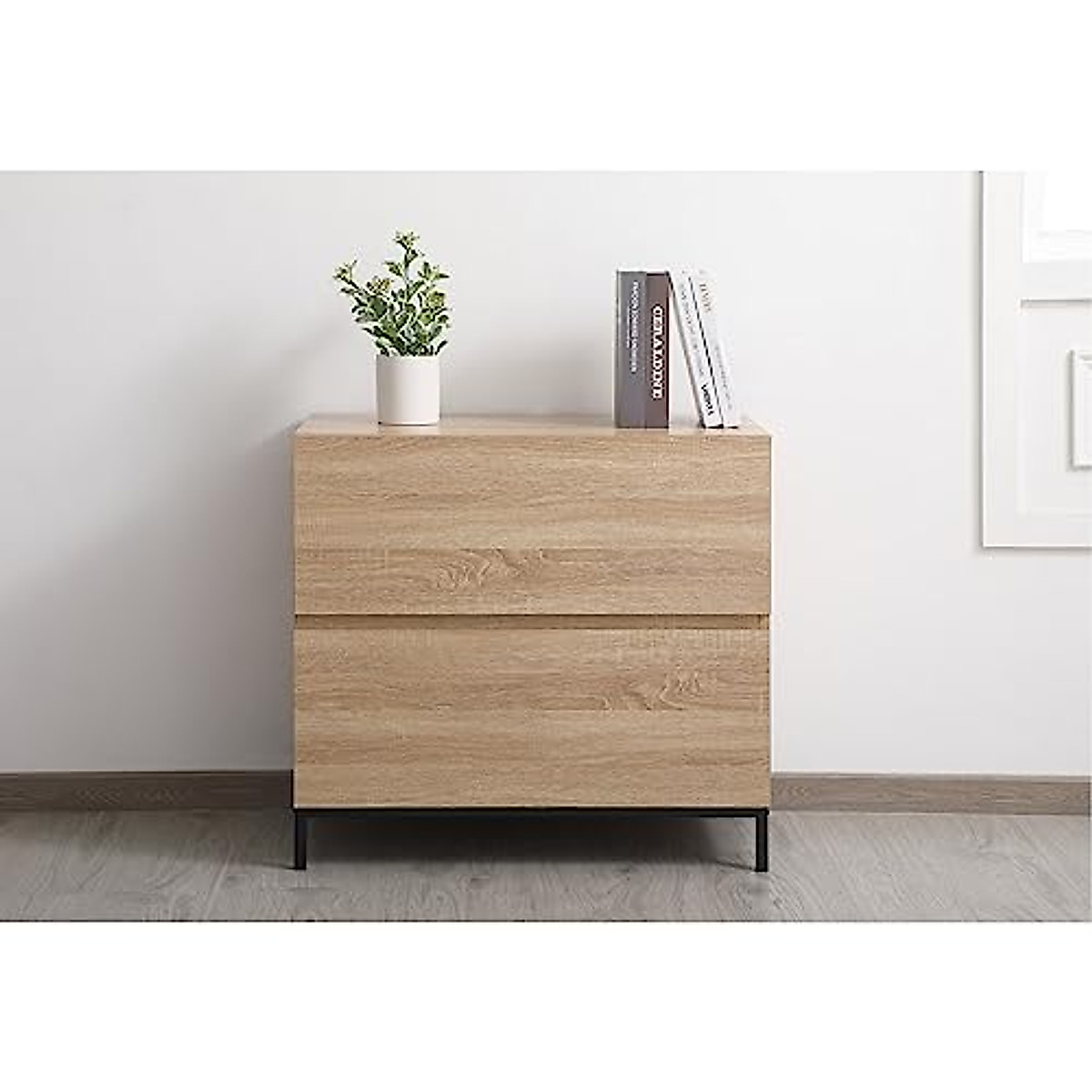 Elegant Decor 32 inch lateral File Cabinet in Mango Wood