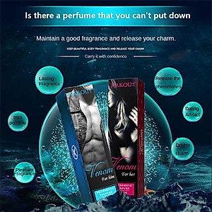 Venom Men Love Pheromone Fragrance Perfume Date timulating Long Lasting, Eau de Toilette (10ml) Vaporisateur Spray