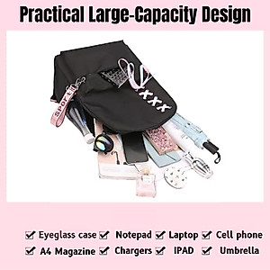 OMECAR Backpack for Stray Kids Fans with Audio Cable USB Charging Port Korean Backpack Laptop Bag Merchandise for Girls STAY Fans Gifts (Black) 17.7×11.8×7 in Kpop5698