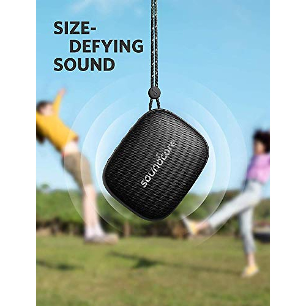 Soundcore Anker Icon Mini, Waterproof Bluetooth Speaker with Explosive Sound, IP67 Water Resistance (Black)