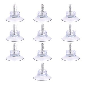 KINMAD 10 Pcs M8x13mm Rubber Strong Suction Cup Screw with 35mm Sucker Hanger Pads for Table Glass Tops
