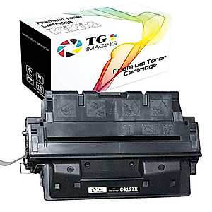 (1-Pack, Super High Yield) TG Imaging Compatible Toner Cartridge Replacement for HP 27X C4127X use in HP Laser Jet 4000 4000N 4000T 4050 4050N LBP-1760 Printer (10,000 Pages)