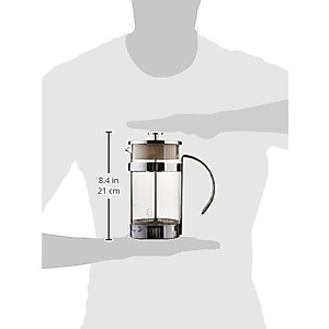 Norpro, 6-Cup 5575 Glass/Chrome Coffee/Tea Press