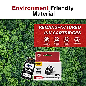 Printer Ink 245 Black XL Ink Cartridge for Canon Pixma PG-245 PG-245XL PG 245 XL PG 243 PG-243 Fine Cartridge Replacement for Cannon MX490 MX492 MG2522 TS3100 TS3122 TS3300 TS3322 TS3320 TR4520