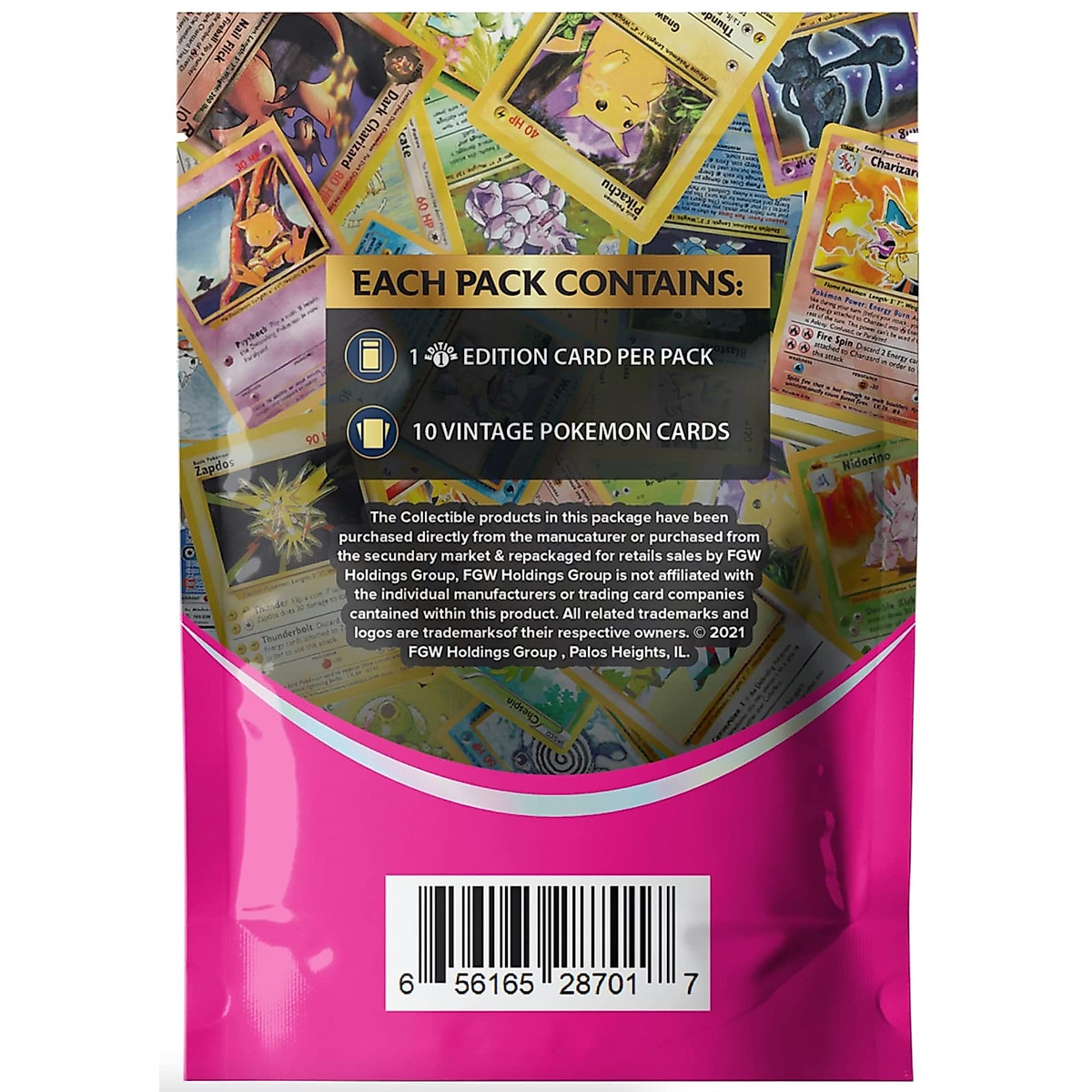 Zoo Packs TCG Vintage 1999 10 Card Lot - 1 1ST Edition Stamped Card Per Pack Guaranteed!