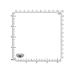 Silvershake 6mm Round Shape Labradorite White Gold Plated 925 Sterling Silver Triquetra Celtic Knot Ring Size 8