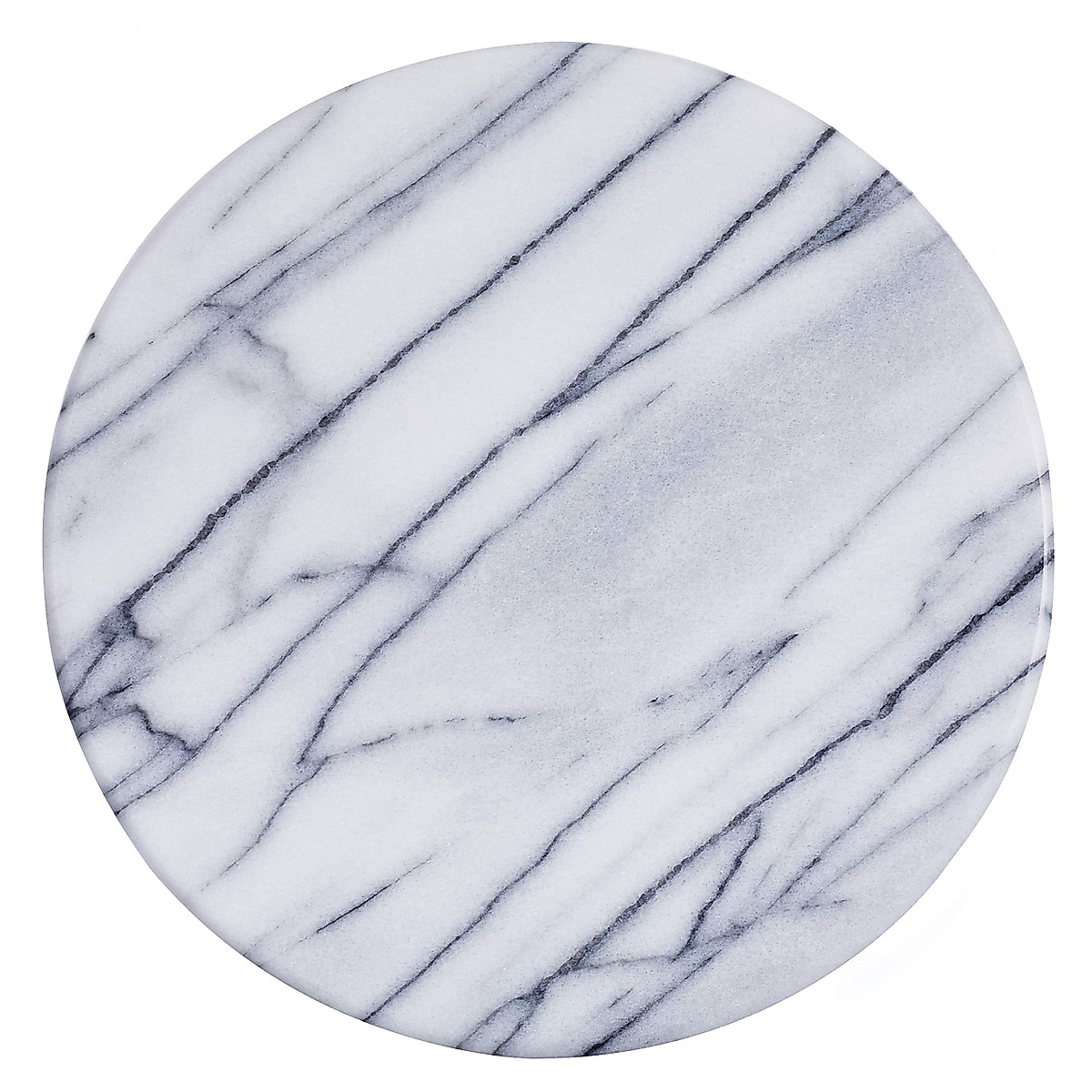 JEmarble Lazy Susan 10 inch Turntable with Aluminum Alloy Bearing, Smooth/Silent/Durable(White)(Premium Quality)