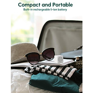 White Noise Machine Babelio Cube Pocket Mini Sound Machine for Adults Kids Baby | 9 Non-looping Sounds, Timer | Easy to Pocket and Travel, with Lanyard, 1.38" x 1.38" x 1.38" - White