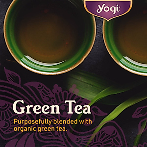 Yogi Tea Green Tea Pure Green Decaf Tea - 16 Tea Bags per Pack (4 Packs) - Organic Decaffeinated Green Tea - Supports Overall Health - Made from Organic Decaffeinated Green Tea Leaf