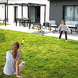 deAO Launcher Toy Shooting Game Toy Play Set with Music Function, Adjustable Elevation and Foam Rocket Missiles Included – Great Indoor and Outdoor Fun for Kids