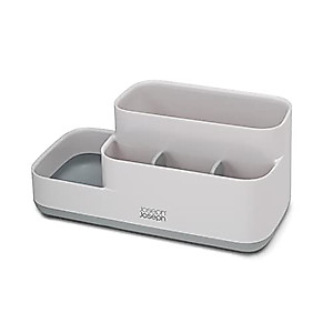 Joseph Joseph 70513 EasyStore Bathroom Storage Organizer Caddy Countertop, Gray, 11.9 x 11.6 x 24.9 cm