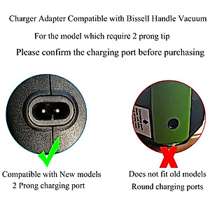 Replacement for Bissell Pet Hair Eraser Charger, Charging Power Cord Compatible with Bissell 2390 2390A 23903 2284W 2284 14.4V Lithium Ion Hand Vacuum Power Cord