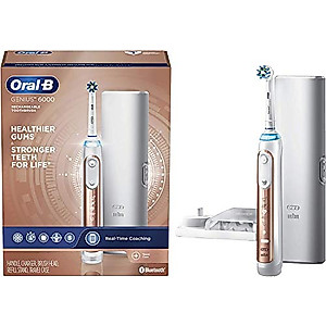 Oral-B Pro 6000 Smart Series Electric Toothbrush, Rose Gold