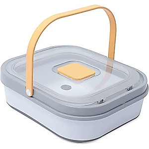 Cereal Rice Food Storage Containers, 20 Lbs Cereal Storage Container Bin with Lid, Dog Cat Pet Food Storage Container Leakproof Sealable Dry Holder for Dry Food Rice Flour Bean Grain