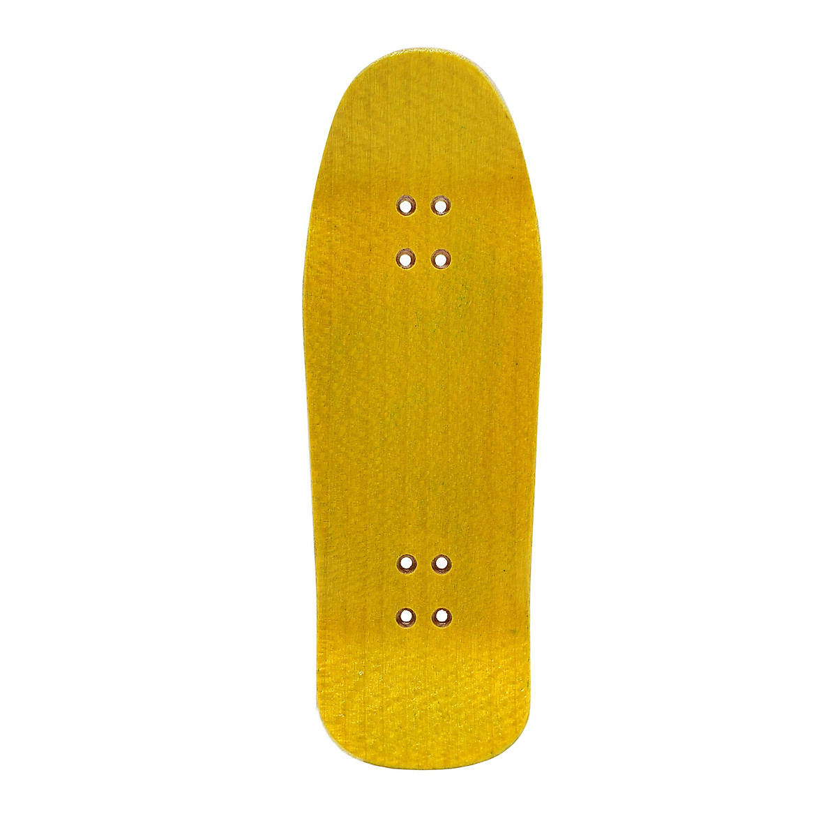 Teak Tuning Wooden Fingerboard Carlsbad Cruiser Deck, Banana Yellow - 34mm x 100mm - Handmade, Pro Shape & Size - Five Plies Wood Veneer - Includes Prolific Foam Tape