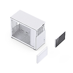 JONSBO D31 MESH SC White Micro Computer Case with Screen, M-ATX/ITX Mainboard/Support RTX 4090(335-400mm) GPU 360/280AIO,Power ATX/SFX: 100mm-220mm Multiple Tool-Free Design pc case