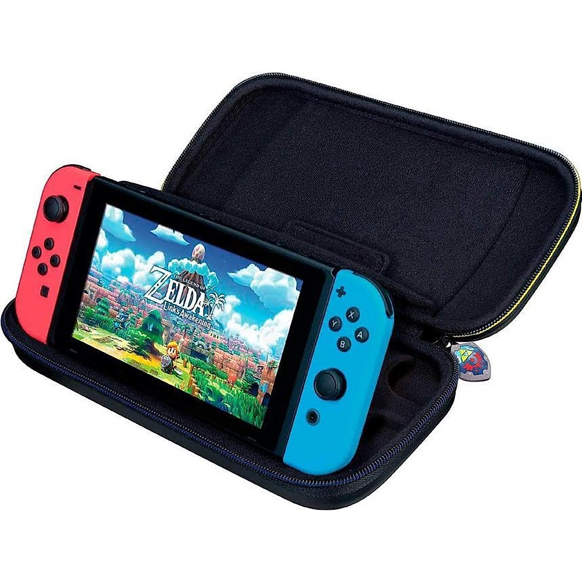 Game Traveler Zelda Nintendo Switch Case - Switch Carry Case for Switch OLED, Switch and Switch Lite, Hard Portable Travel Case, Adjustable Viewing Stand & Bonus Game Cases, Deluxe Carry Handle