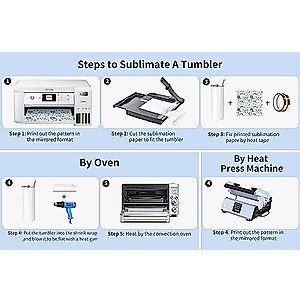 GMFINE Sublimation Tumbler Blank 20 oz Skinny Straight with Lids & Metal Straw, Stainless Steel Insulated Sublimation Cups Blank for Mugs Tumbler Heat Press, Pack of 8