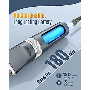 Cat Grooming Clippers for Matted Long Hair,Low Noise Cat Clippers Shaver,4 Speed Cordless Pet Clippers Kit for Cats Dogs and Pets