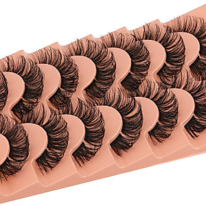 TOOCHUNAG D Curl Lash Clusters Fluffy False Eyelashes 18mm Wispy Volume Individual Lashes Extensions 56 Pcs Natural Fake Eyelashes Clusters