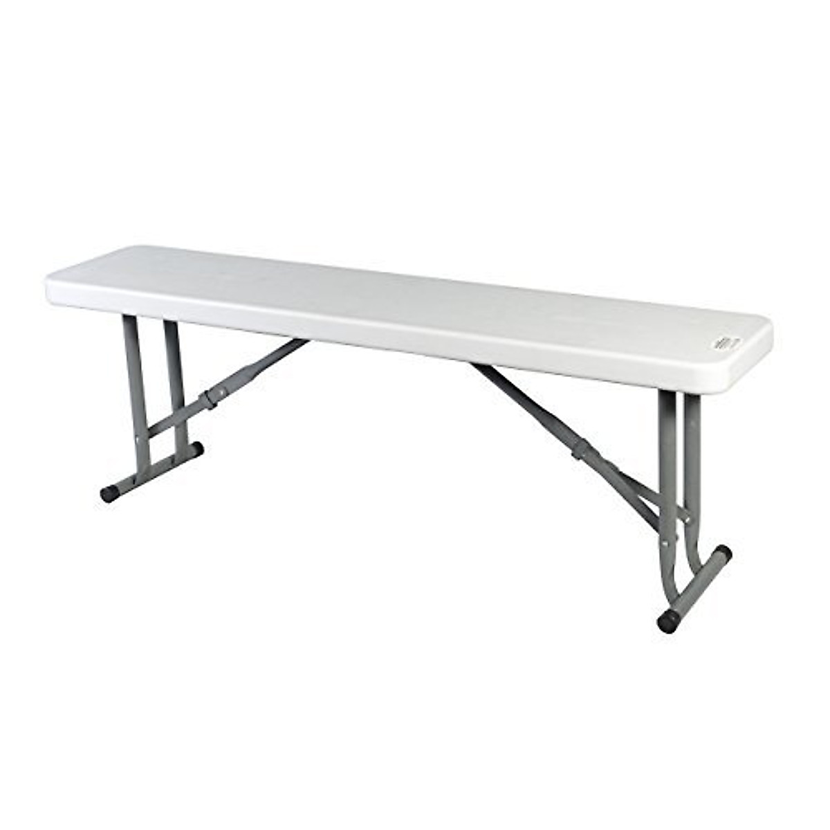 Ontario Furniture Bench/Folding-Plastic, Sturdy Strong Frame, Perfect for Entertaining a Crowd or Everyday use Both Indoor and Outdoor, Legs are fold-able for Easy and Convenient Storage, 10x48